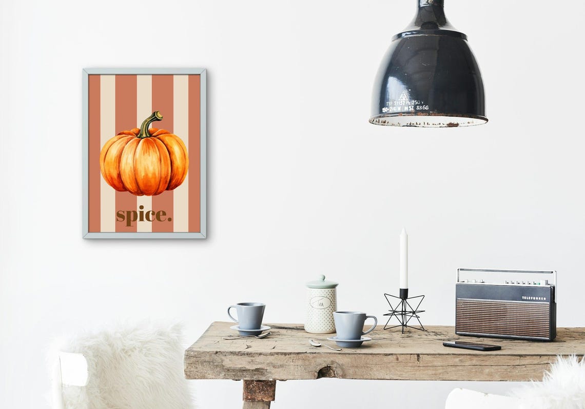 Pumpkin "spice" Print: Digital Download for Wall Art or Phone Wallpaper ...