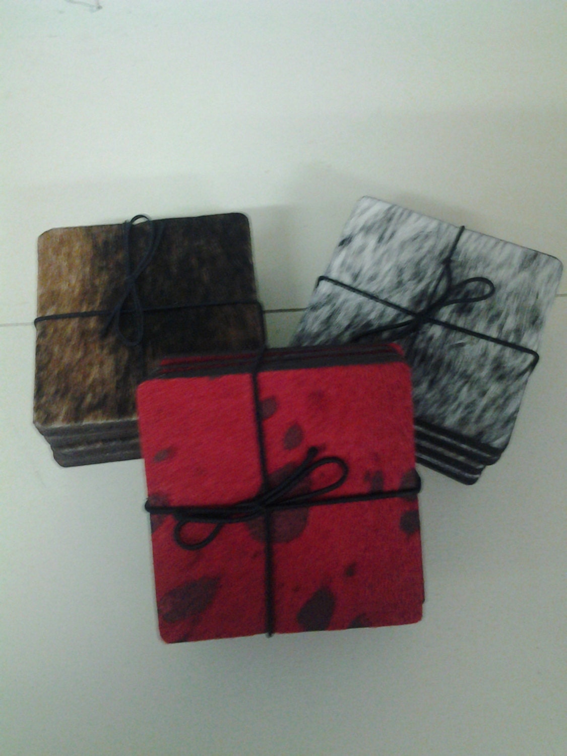 Hair on Hide Coasters - Etsy