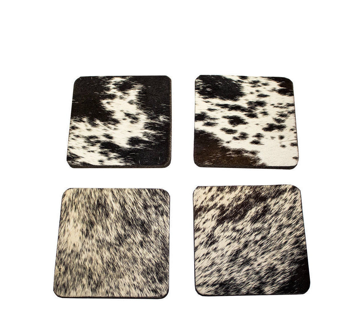 Hair on Hide Coasters - Etsy