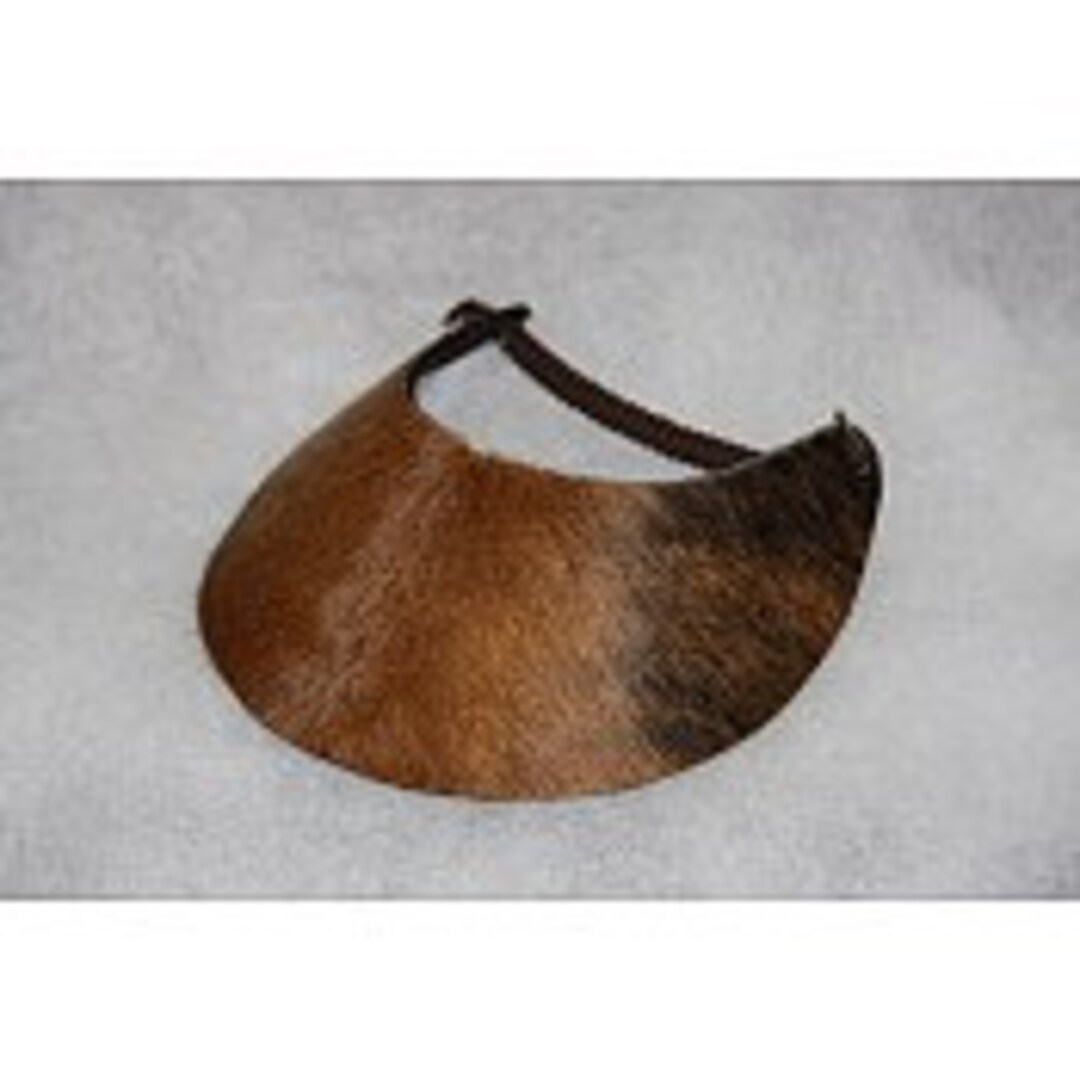 Custom Cowhide Hair on Hide Visor Western Visor Handmade Cowhide Visor ...