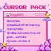 Y2K Cyberpunk Mouse Cursors Pack | 16 Designs | Full Aesthetic Kawaii ...