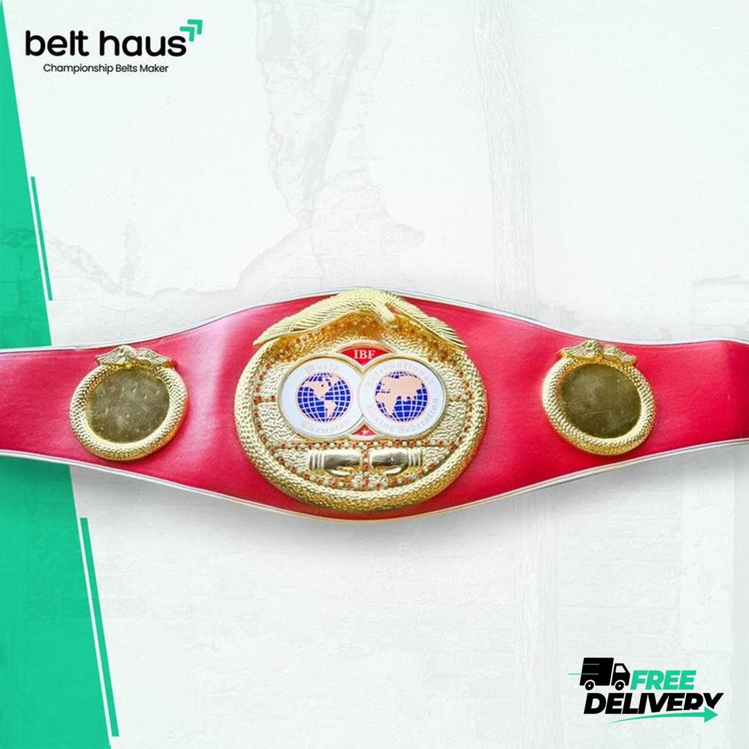 IBF Boxing Championship Belt Replica: Real Leather, Adult Size - Etsy