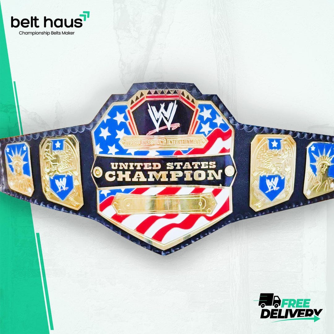 United States Championship Belt | Customized Design Title | Custom Logo ...