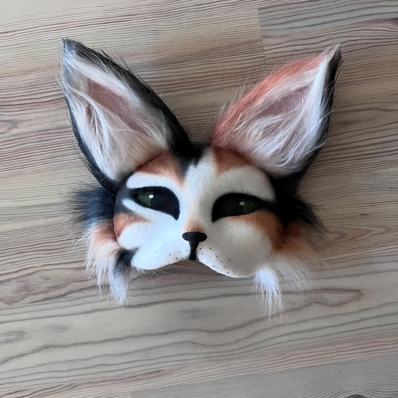 Therian cat mask with teeth - Etsy.de