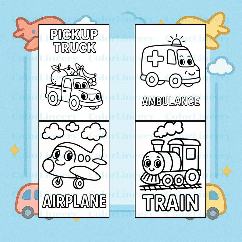 15 Trucks & Cars Coloring Pages for Toddlers | Printable Vehicle ...