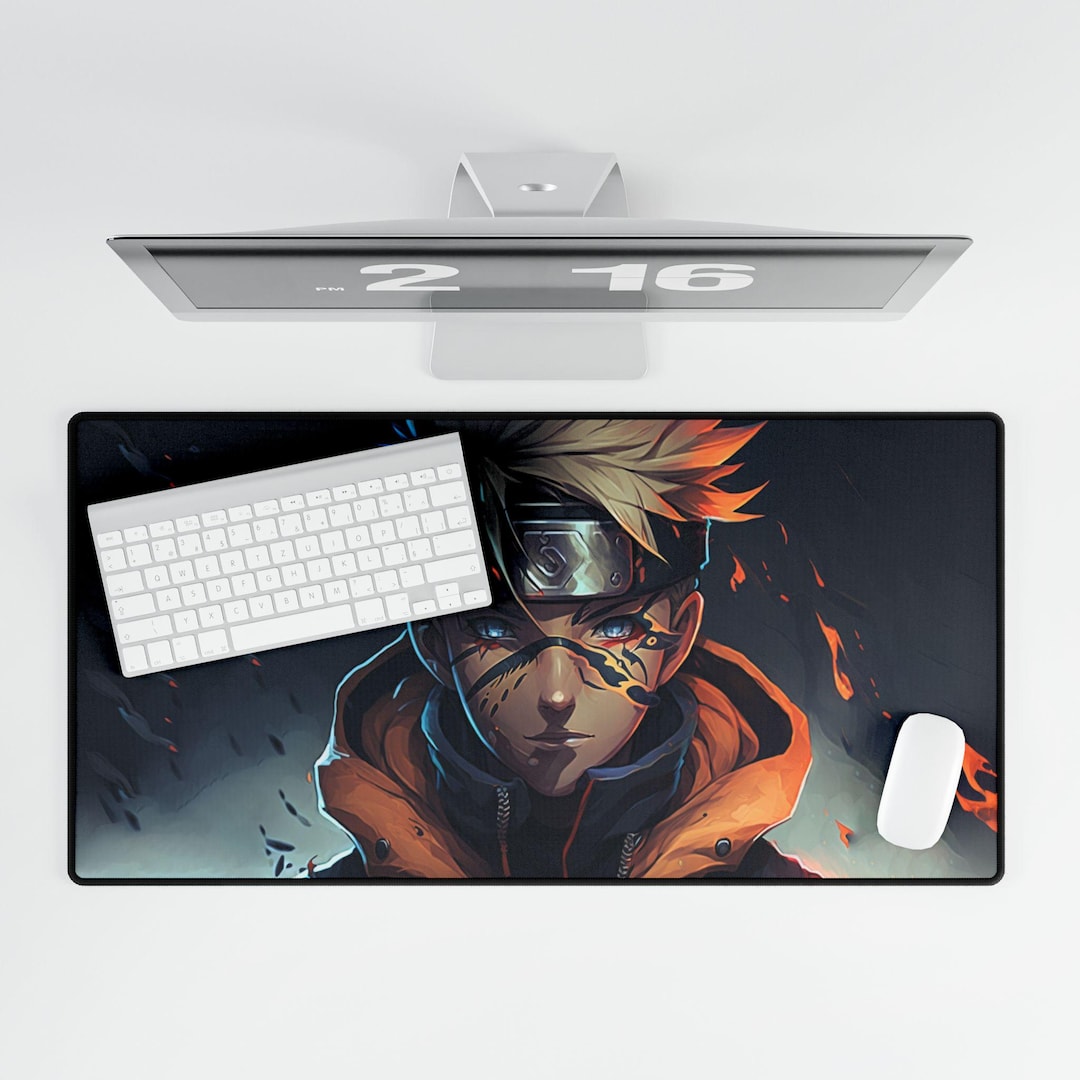 Naruto Desk Mat: Anime Gaming Mouse Pad, Ergonomic Office Decor - Etsy UK