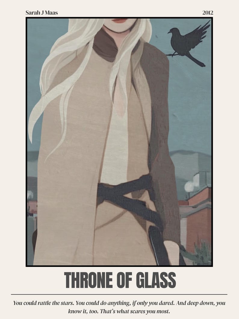 Throne of Glass (TOG) - Digital Art Print - TOG Quote - Etsy