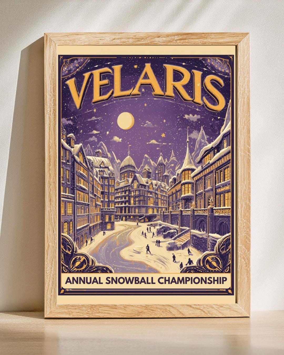 Velaris Annual Snowball Fight Poster: Night Court | A Court of Thorns ...