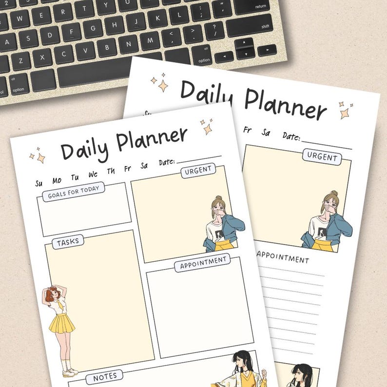 Kawaii Anime Daily Planner: Printable To-do List Template (PDF) - Etsy