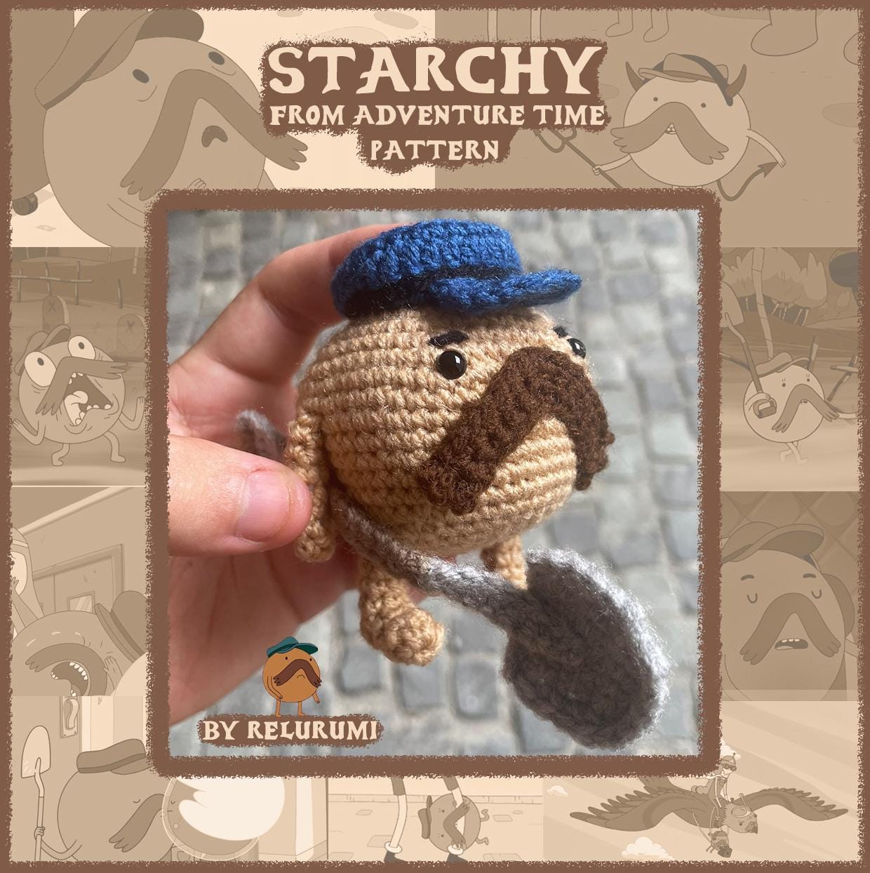 Adventure Time Starchy Crochet Pattern - Etsy