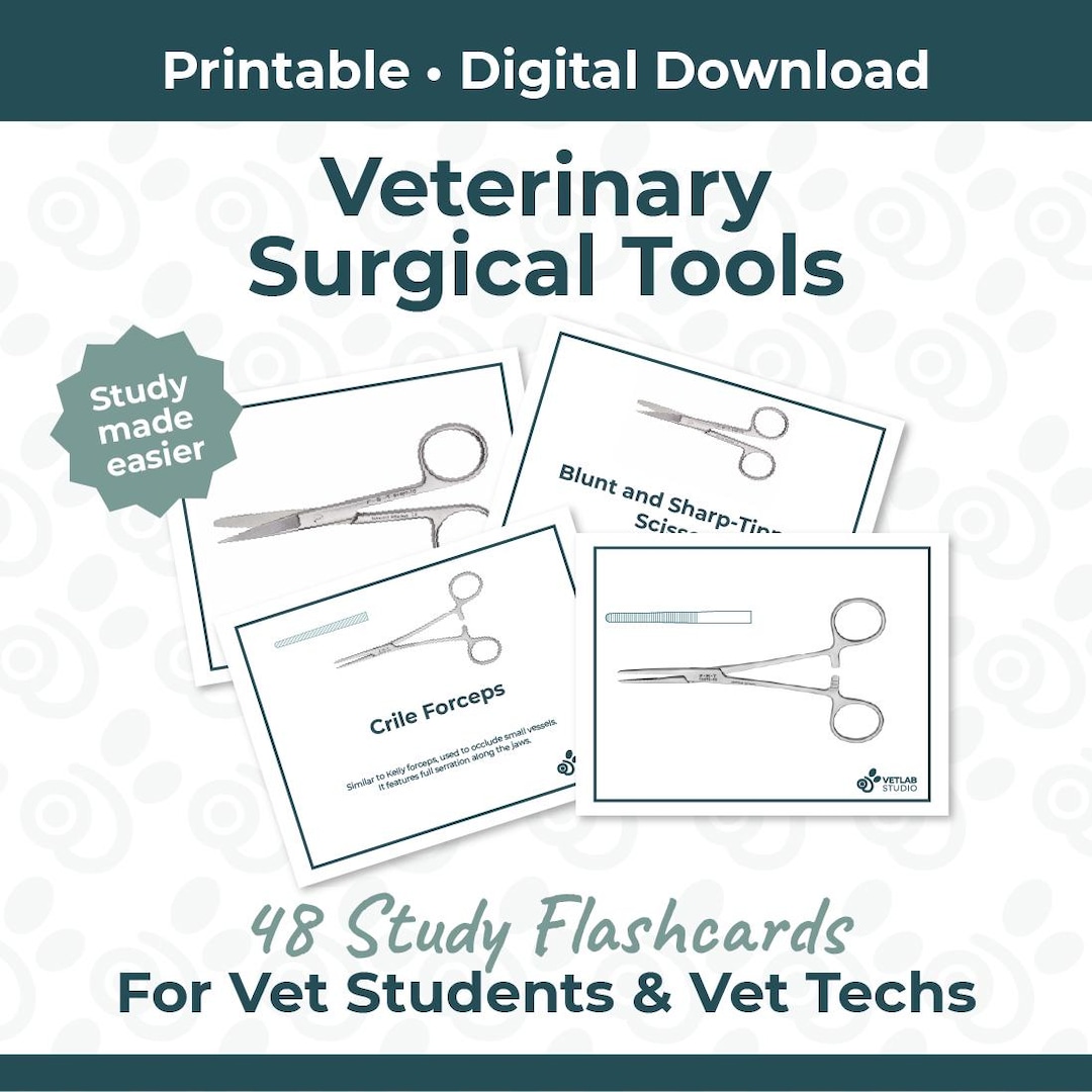 Surgical Instruments Flashcards PDF | Printable Study Guide for ...