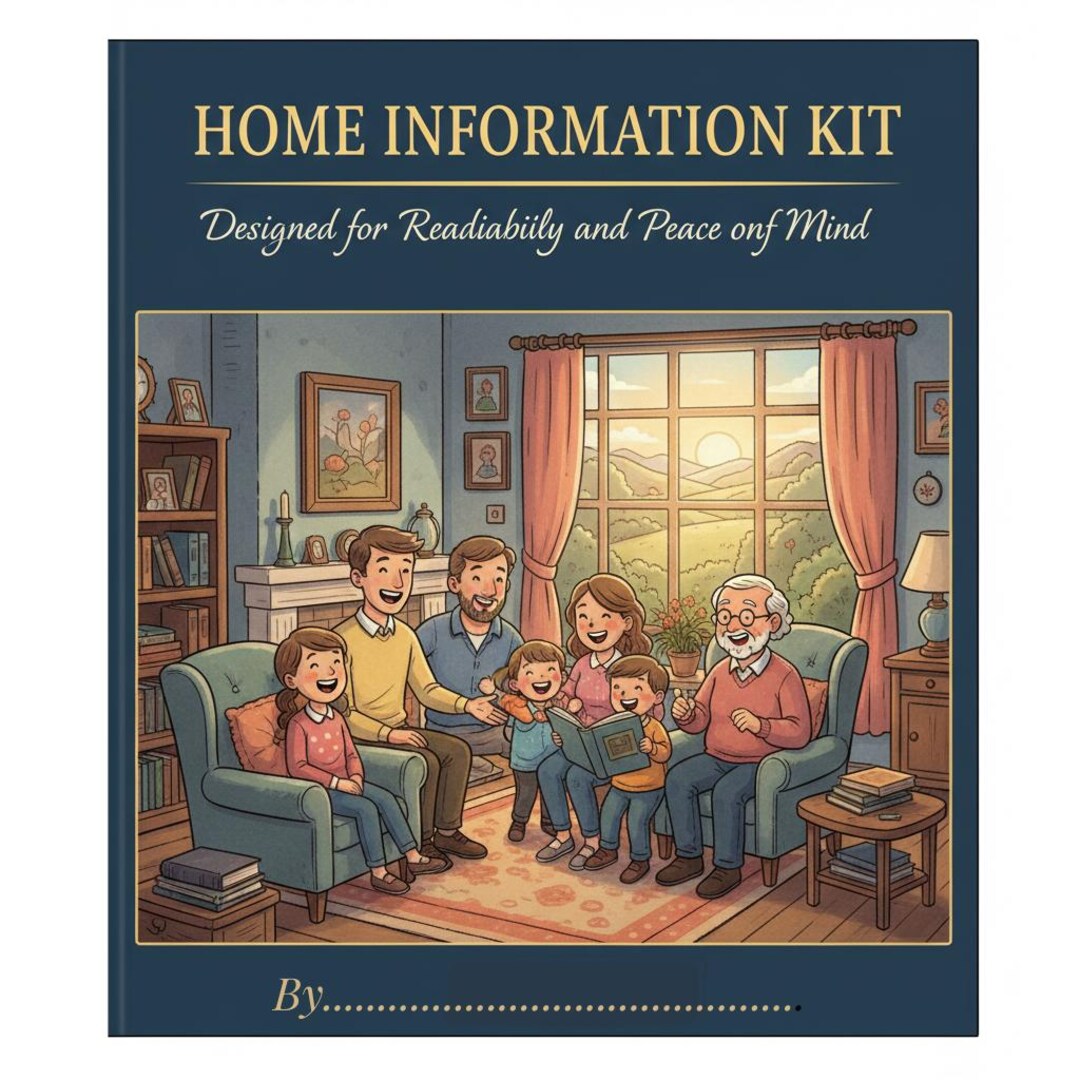 Printable Household Information Kit | Important Documents Organizer ...