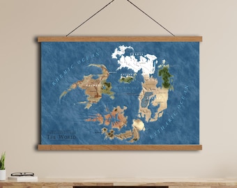 Final Fantasy World Map Poster: Vintage RPG Gamer Art Print - Etsy