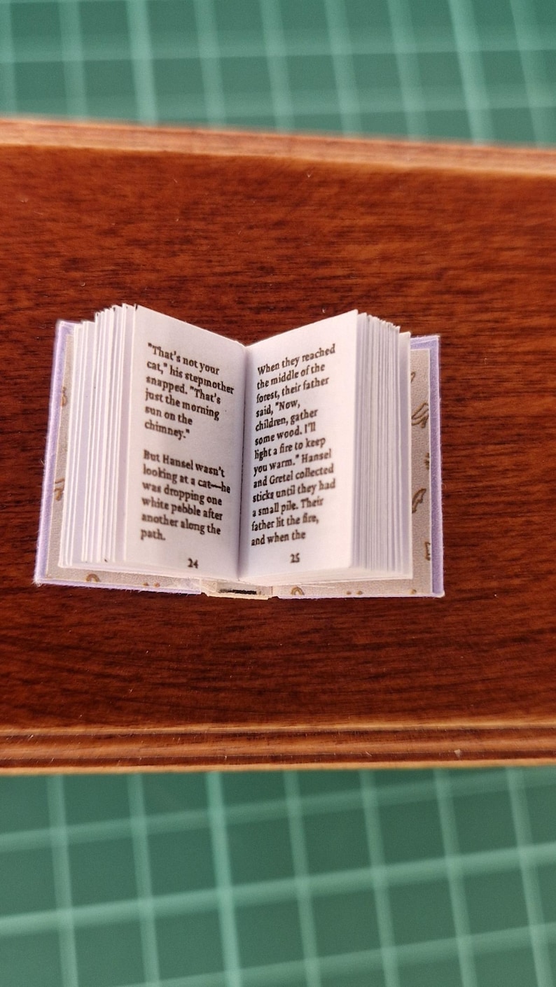 The Little Match Girl – Printable Miniature Book in 1:12 Scale ...