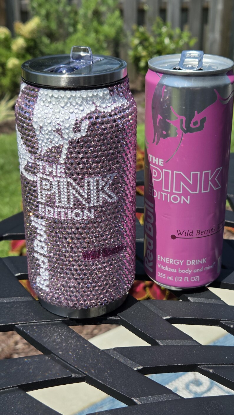 RTS Bling Rhinestone Soda Can Tumbler: Stainless Steel 12oz - Etsy