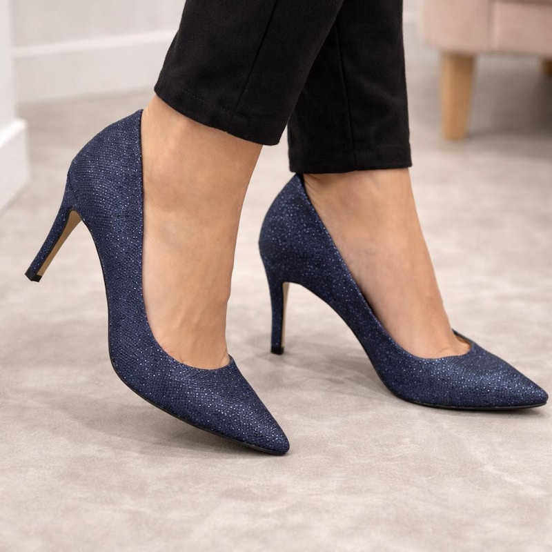 Dark blue high heels - Etsy.de