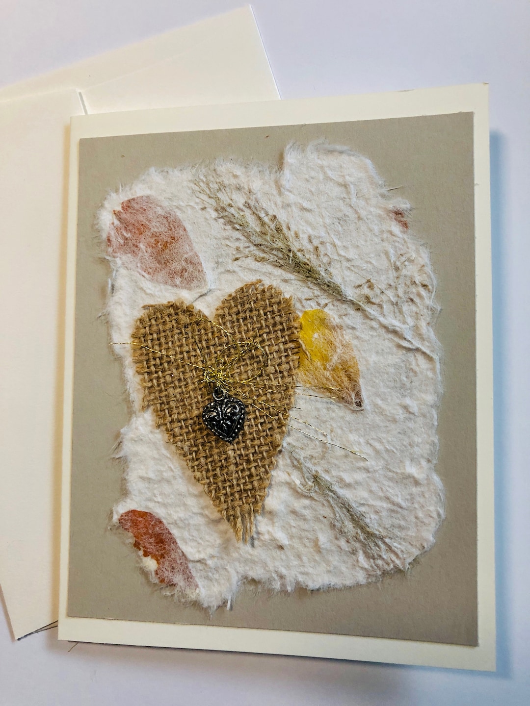 Handmade Greeting Card, Handmade Paper, Love, Valentine, Anniversary ...