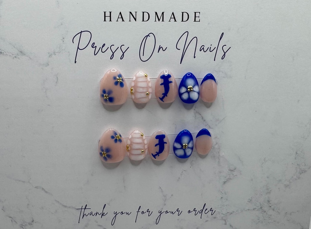 Personalized Handmade Press on Nails - Etsy