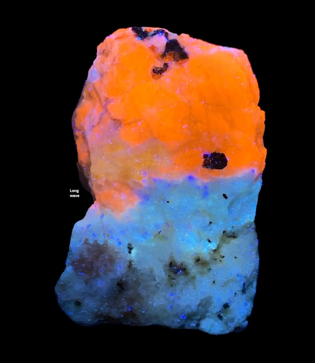 38 Gm Fluorescent Emerald Color Sodalite With Calcite Emerald Glow ...