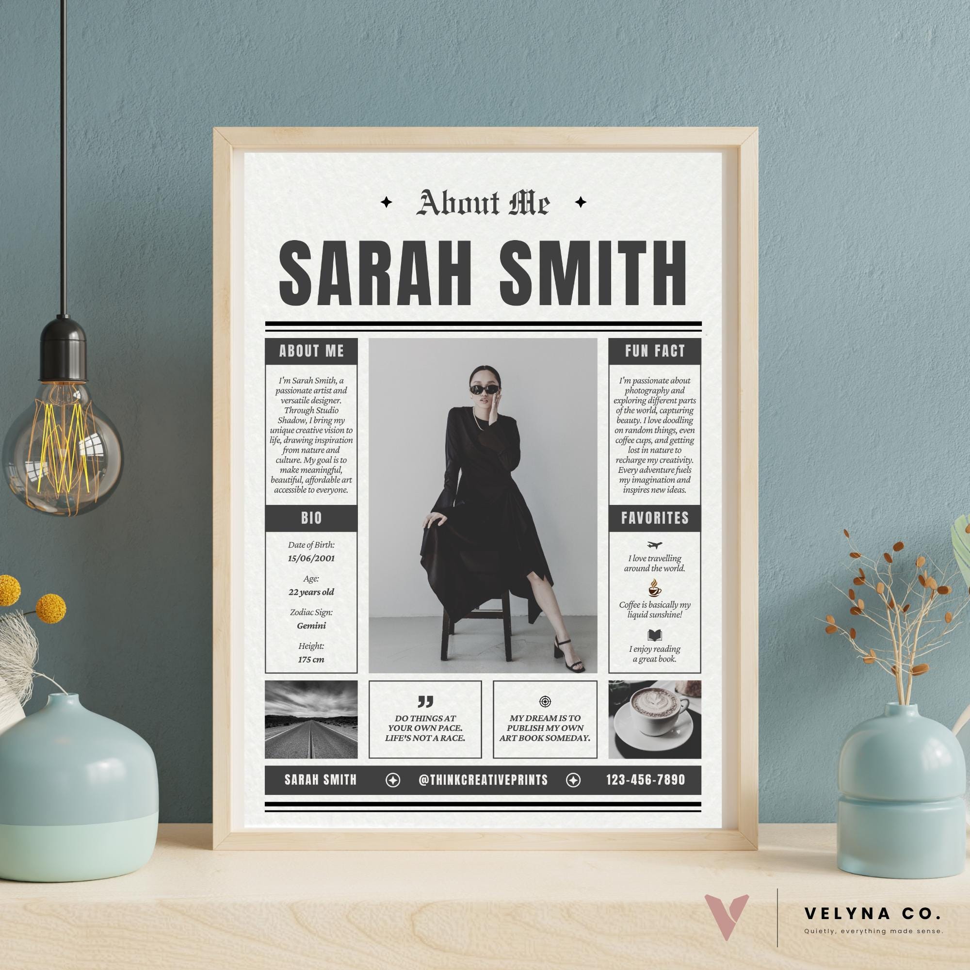Editable All About Me Newspaper Template: Self Introduction Activity ...