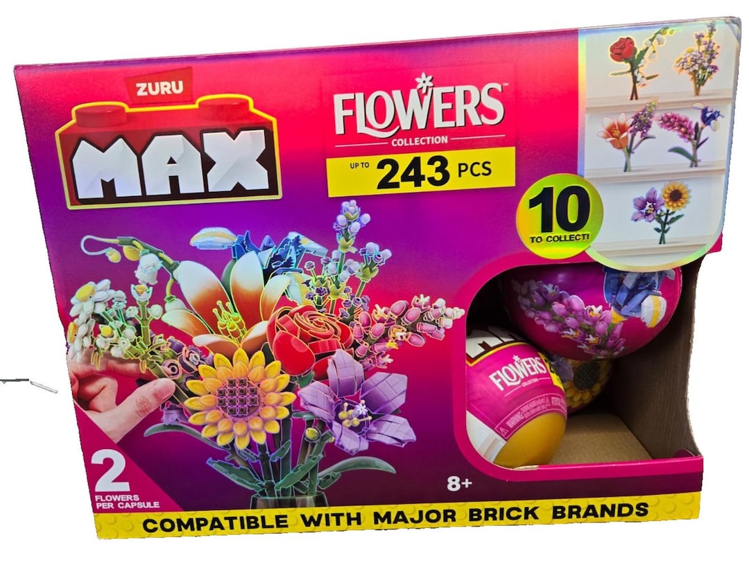 Zuru Max Flower Collection Building Brick Set New in Full Original Case ...