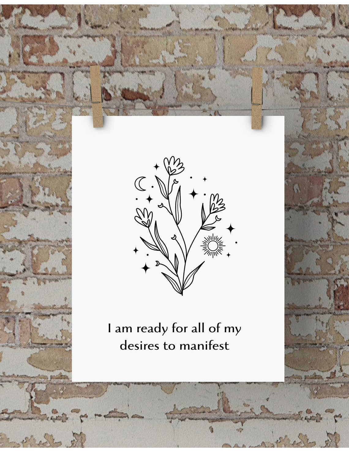 Minimalist Affirmation Card Set of 9 Instant Digital - Etsy