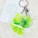 Squeeze the Day Lime Themed Acrylic Keychain - Etsy