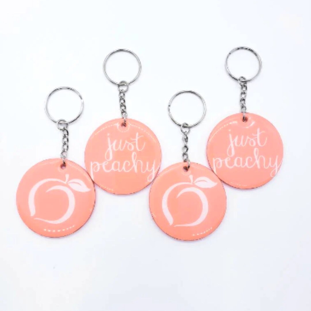 Just Peachy Positive Affirmation Keychain CLOSE OUT - Etsy