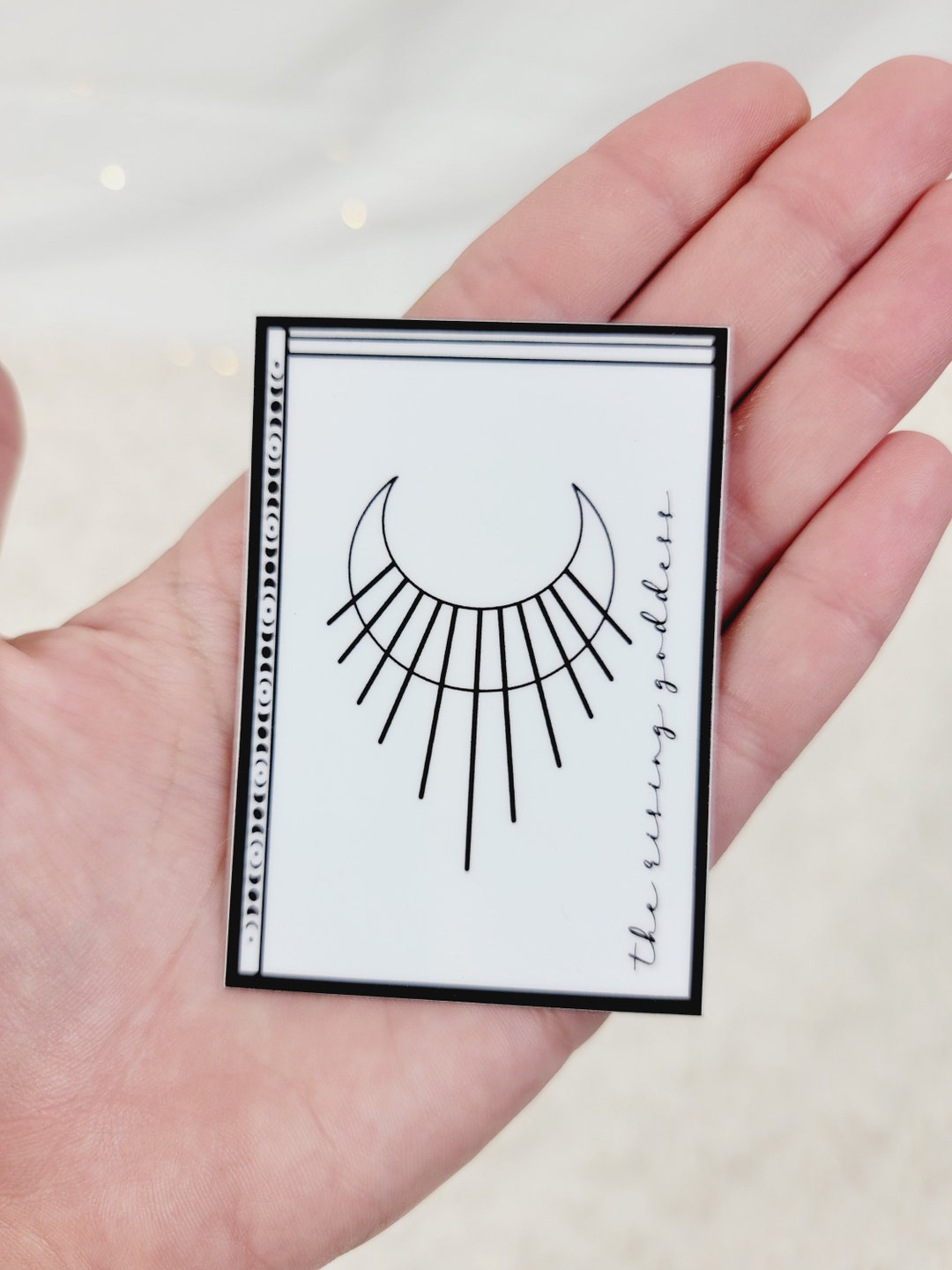Minimalist Rising Goddess Symbol Die Cut Sticker - Etsy