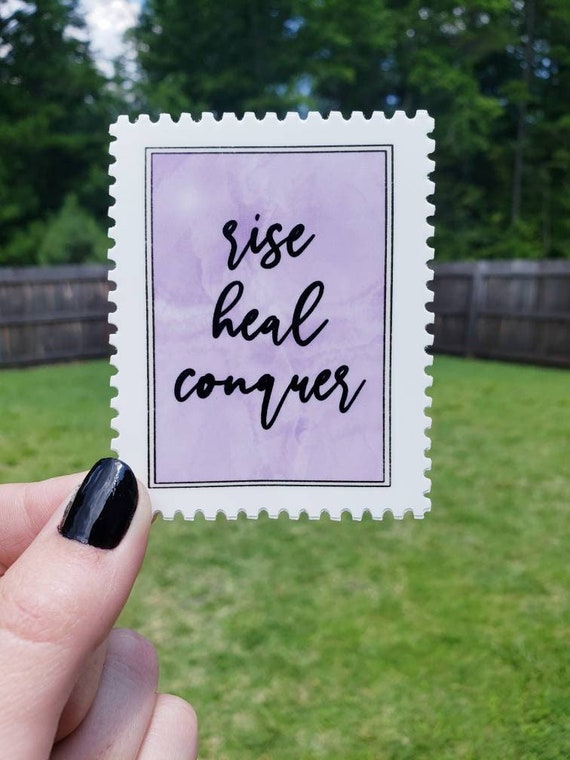 Rise Heal Conquer Stamp Inspired Stickers CLOSE OUT - Etsy