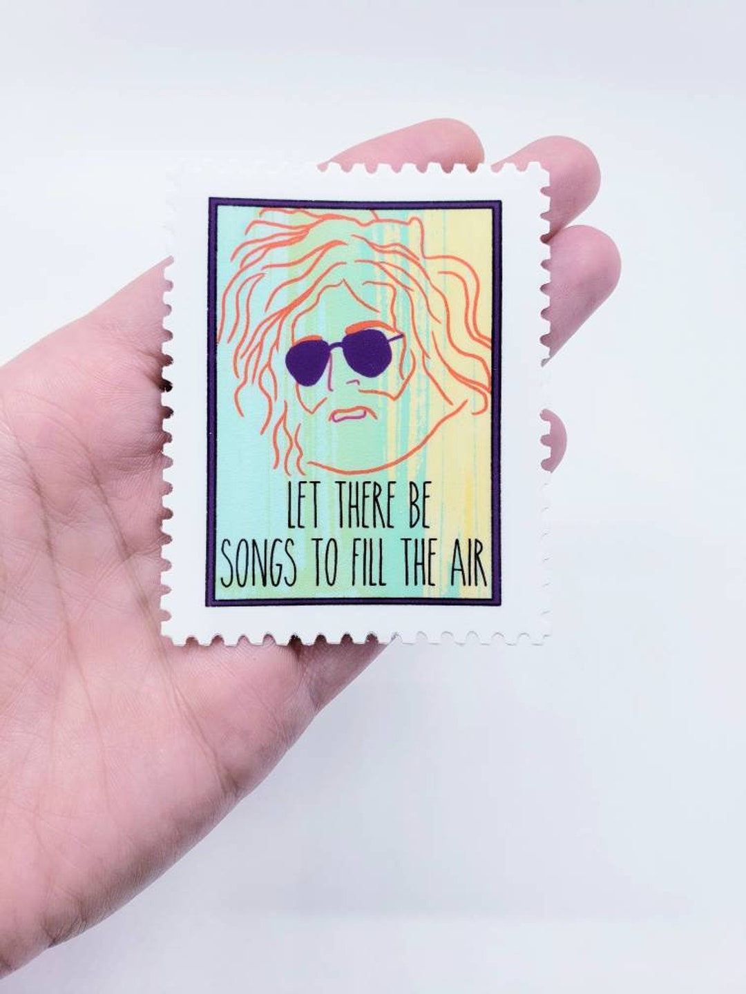 Jerry Garcia Stamp Inspired Die Cut Sticker - Etsy