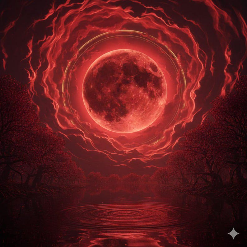 Under the Blood Moon | Spooky Halloween Song by Happysong4you - Etsy
