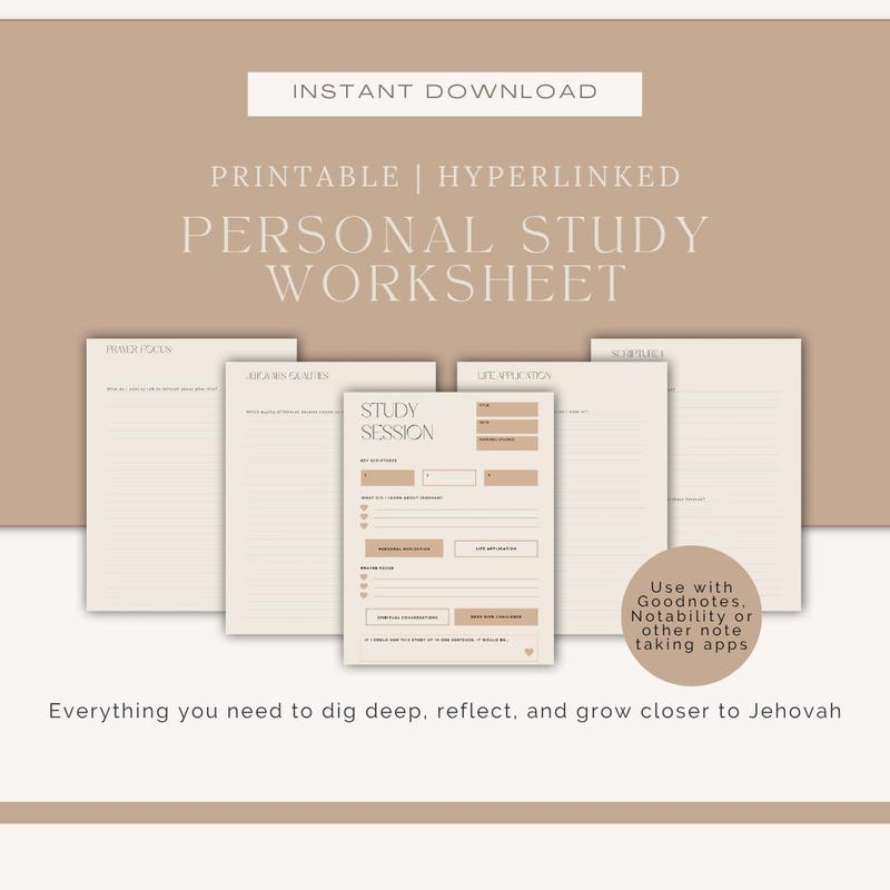 Jw Personal Study Tool - Etsy