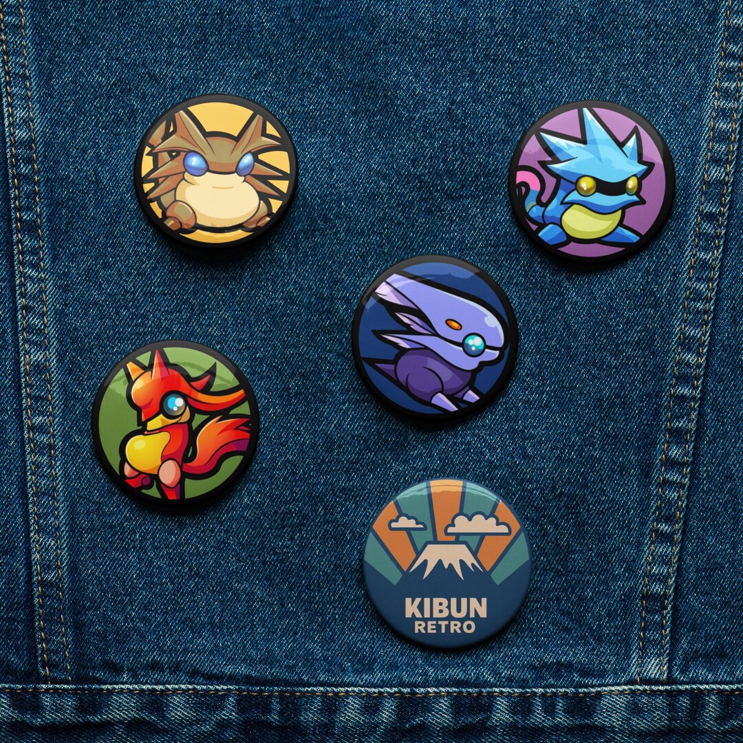 Golden Sun Djinn Pin Set | Nostalgic Rpg-inspired Collectible Pins ...
