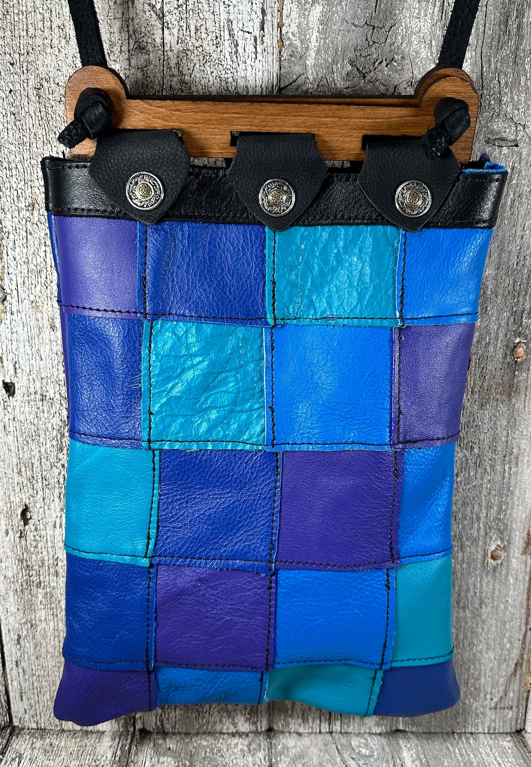 Leather Patchwork Hedeby Shoulder Bag Purse Viking Norse - Etsy