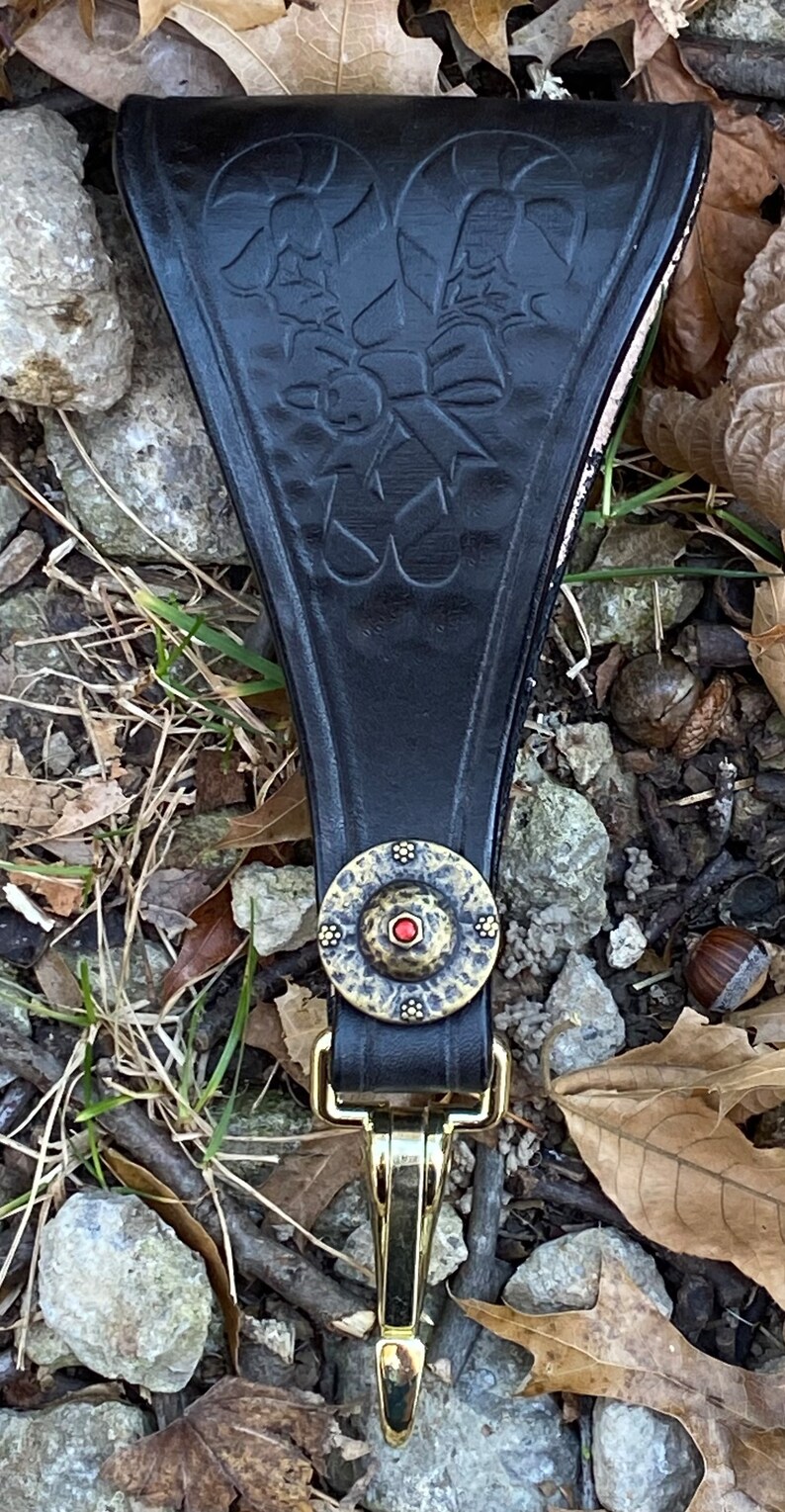 Santas Magic Key Holder Clip Leather Christmas - Etsy