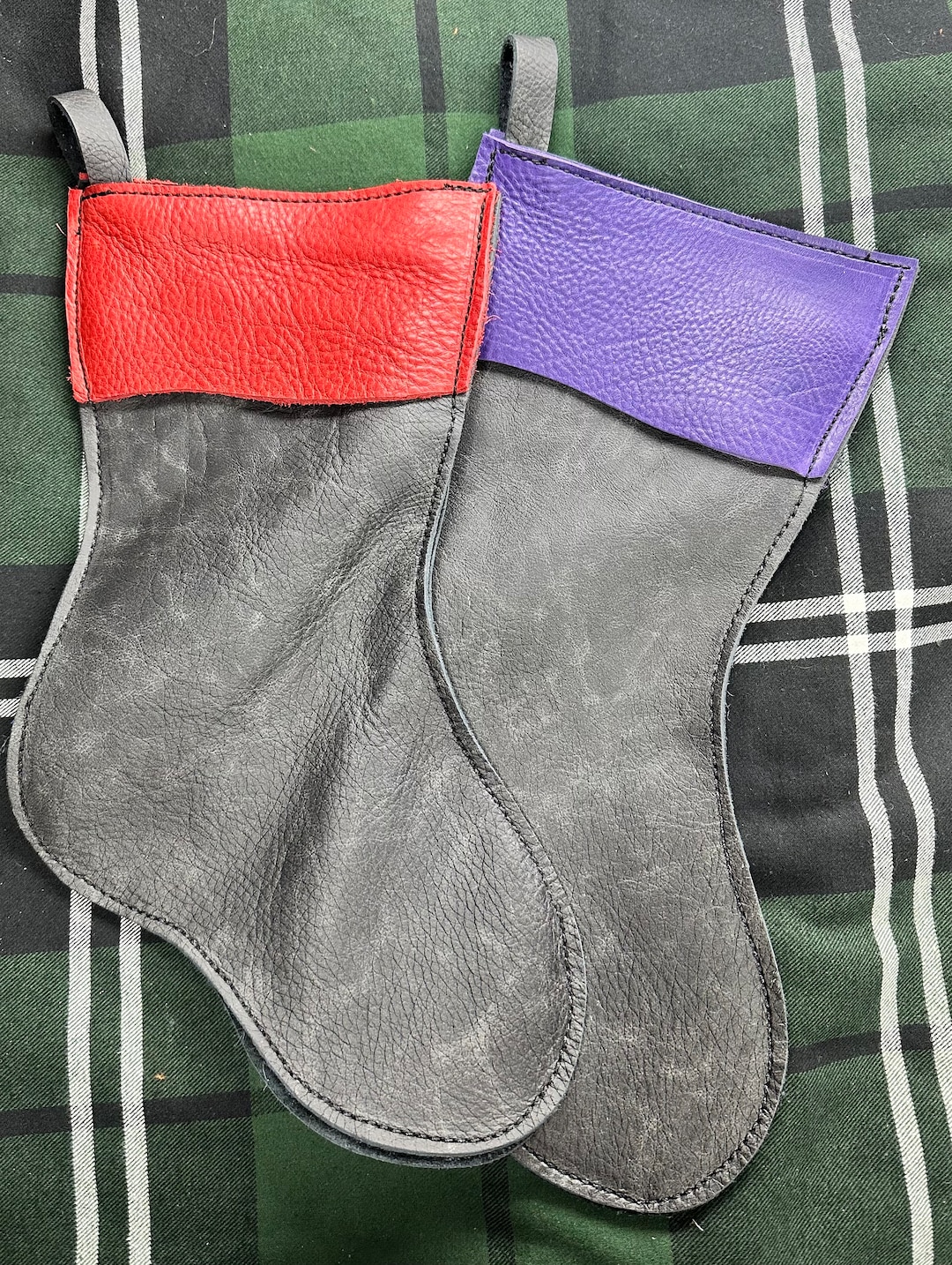 Special Leather Christmas Stocking - Etsy