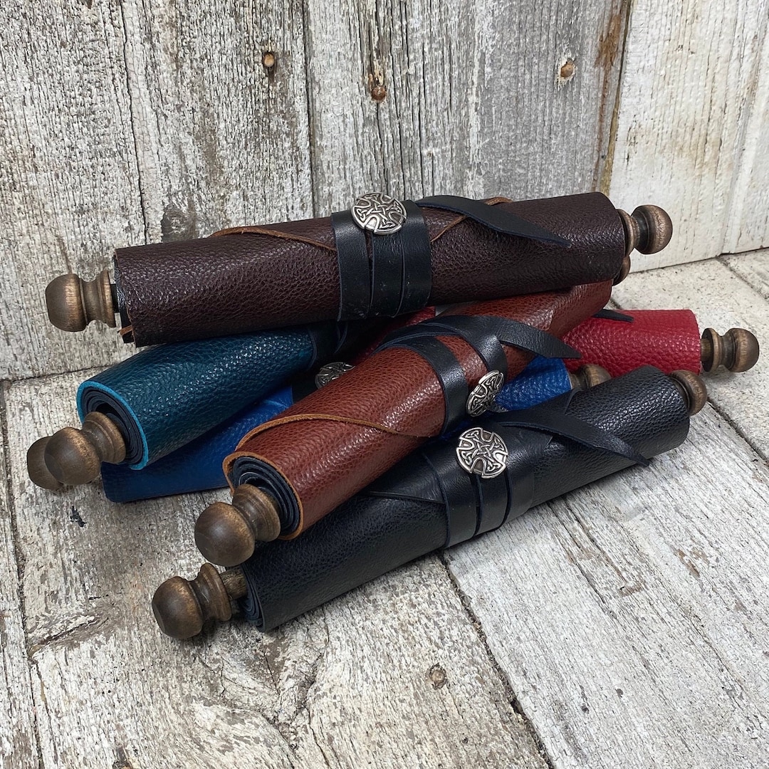 Large Leather Parchment Scroll - Etsy