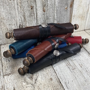 Large Leather Parchment Scroll - Etsy