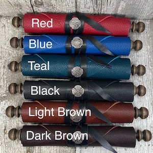 Large Leather Parchment Scroll - Etsy
