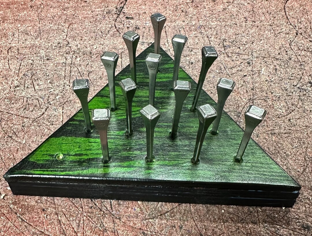 Leather and Wood Peg Jump Solitaire Game - Etsy