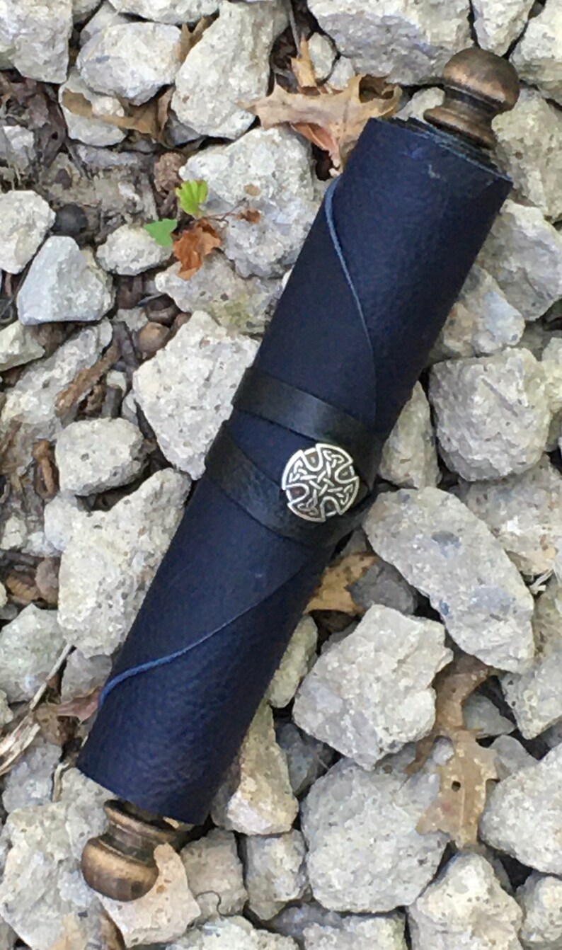 Large Leather Parchment Scroll | Etsy