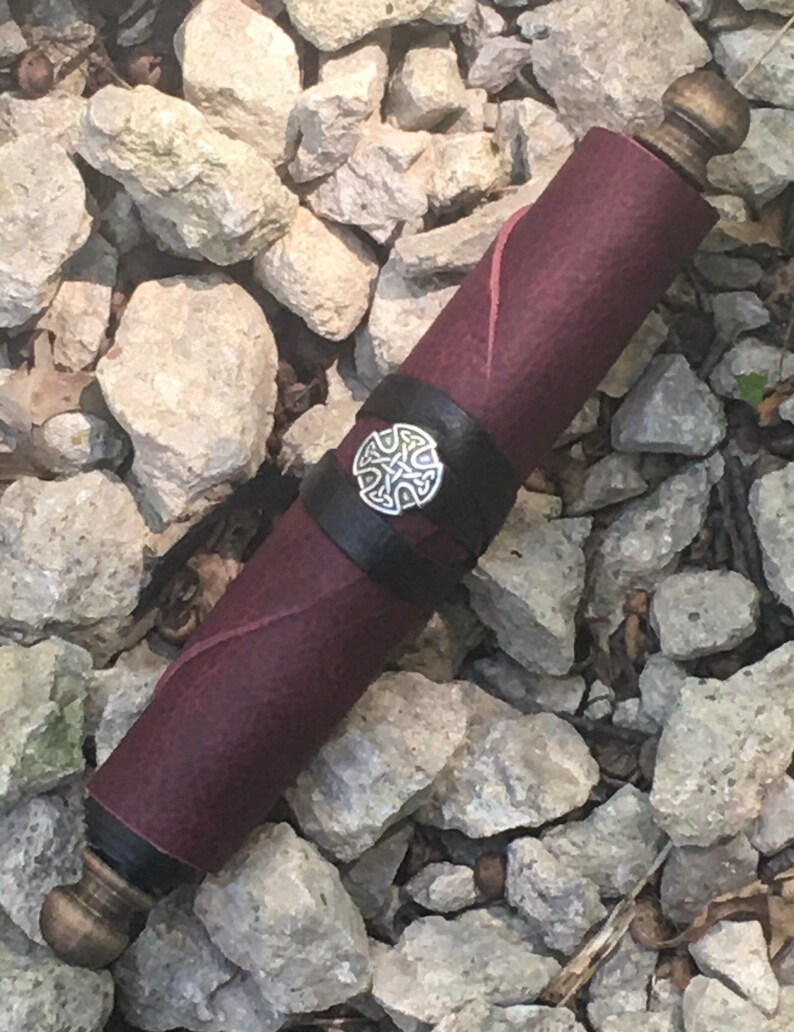 Large Leather Parchment Scroll | Etsy