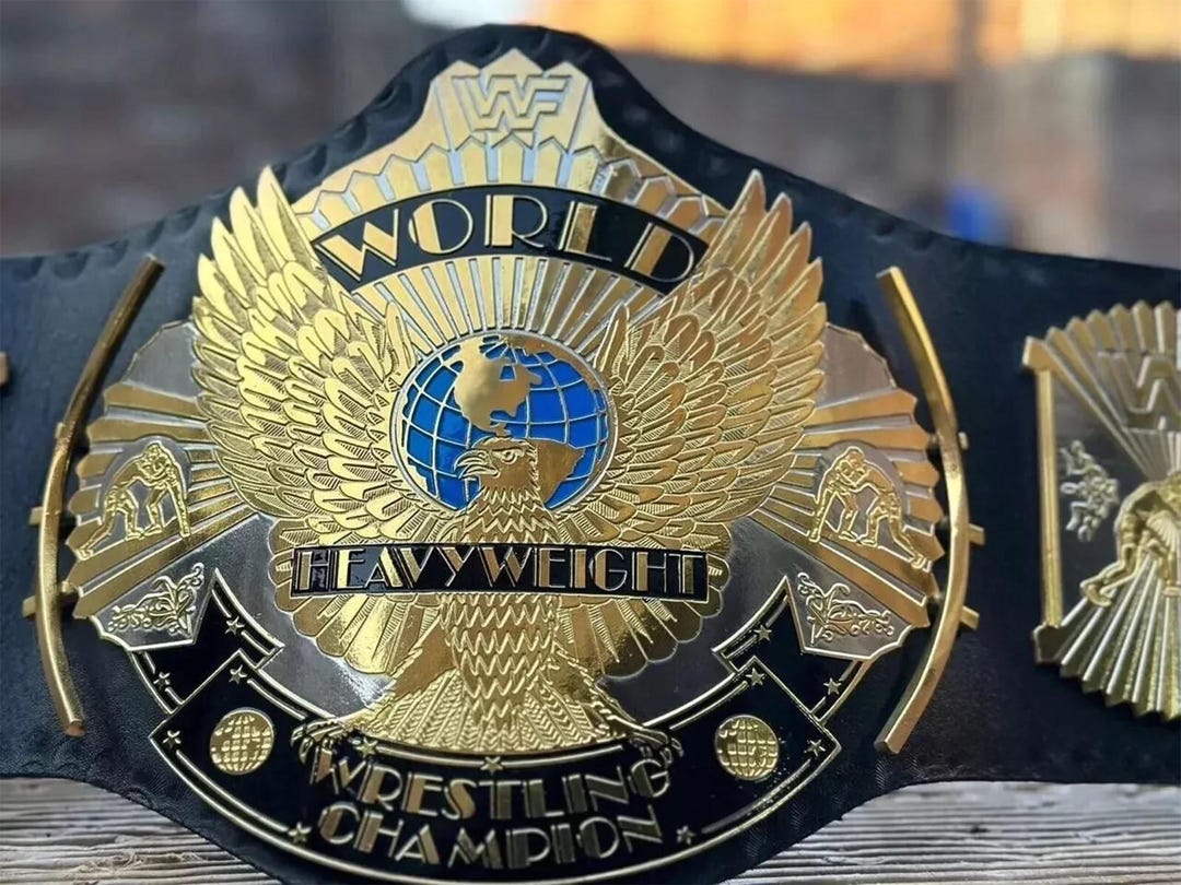 Winged Eagle Championship Wrestling Belt 4MM BRASS - Etsy
