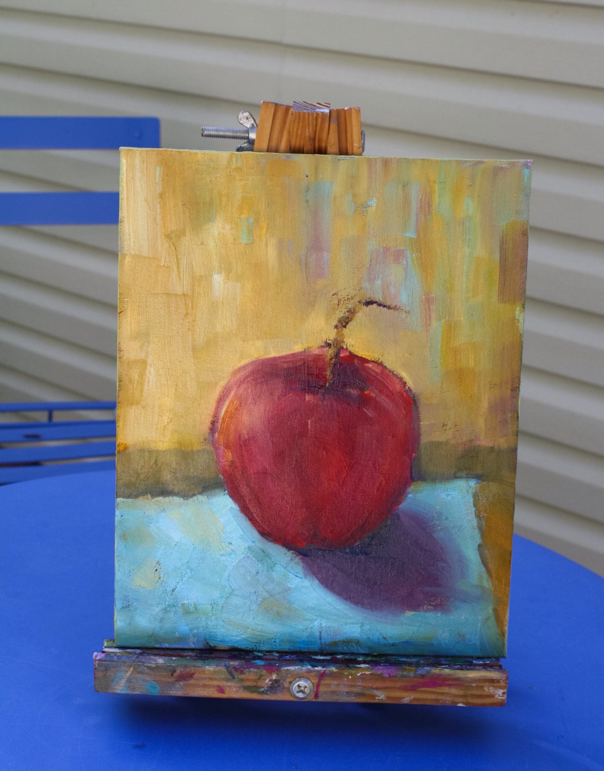 Apple Painting Fruit Still Life Original Oil Small Painting Fine Art ...