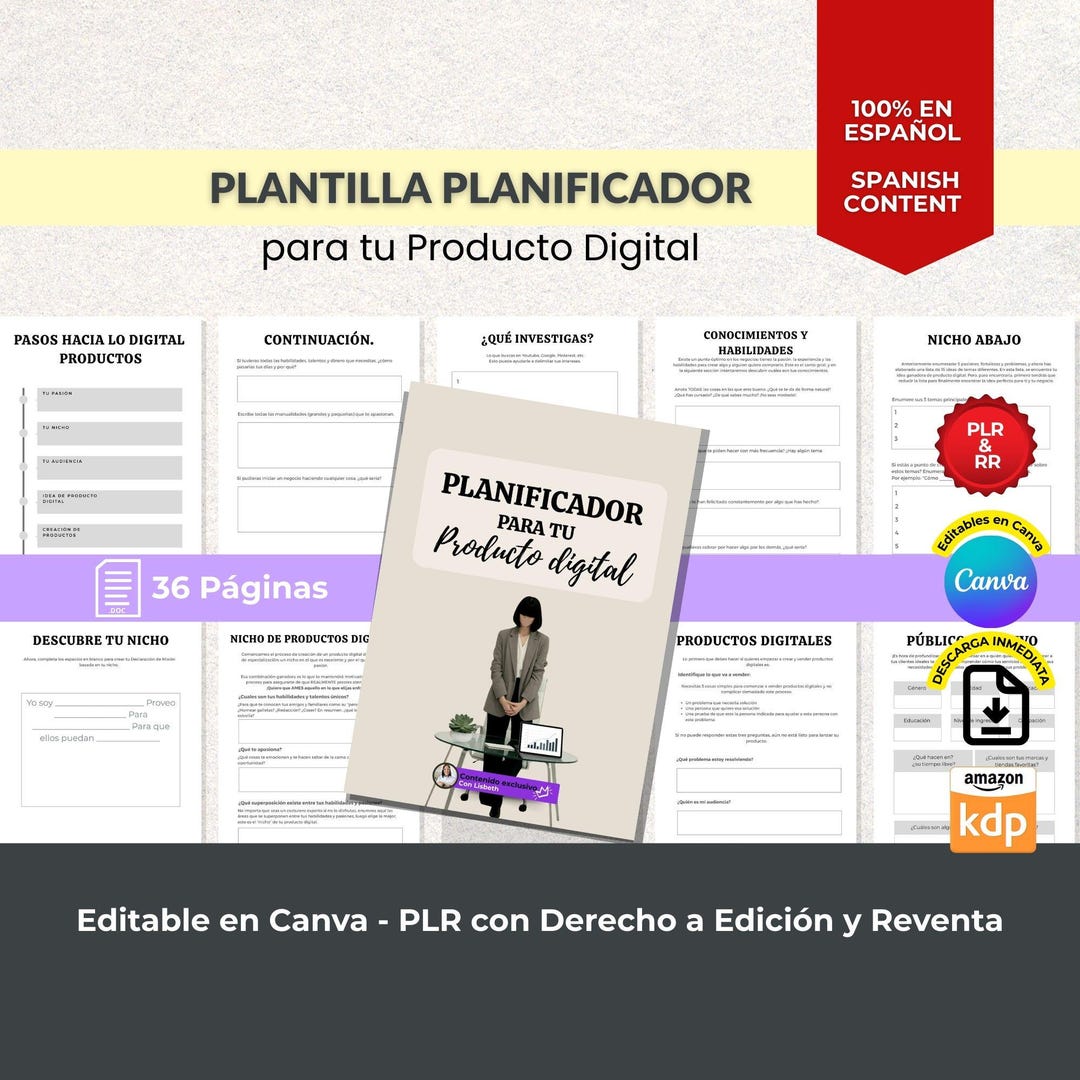 Editable Digital Planner Template in Canva for Entrepreneurs ...