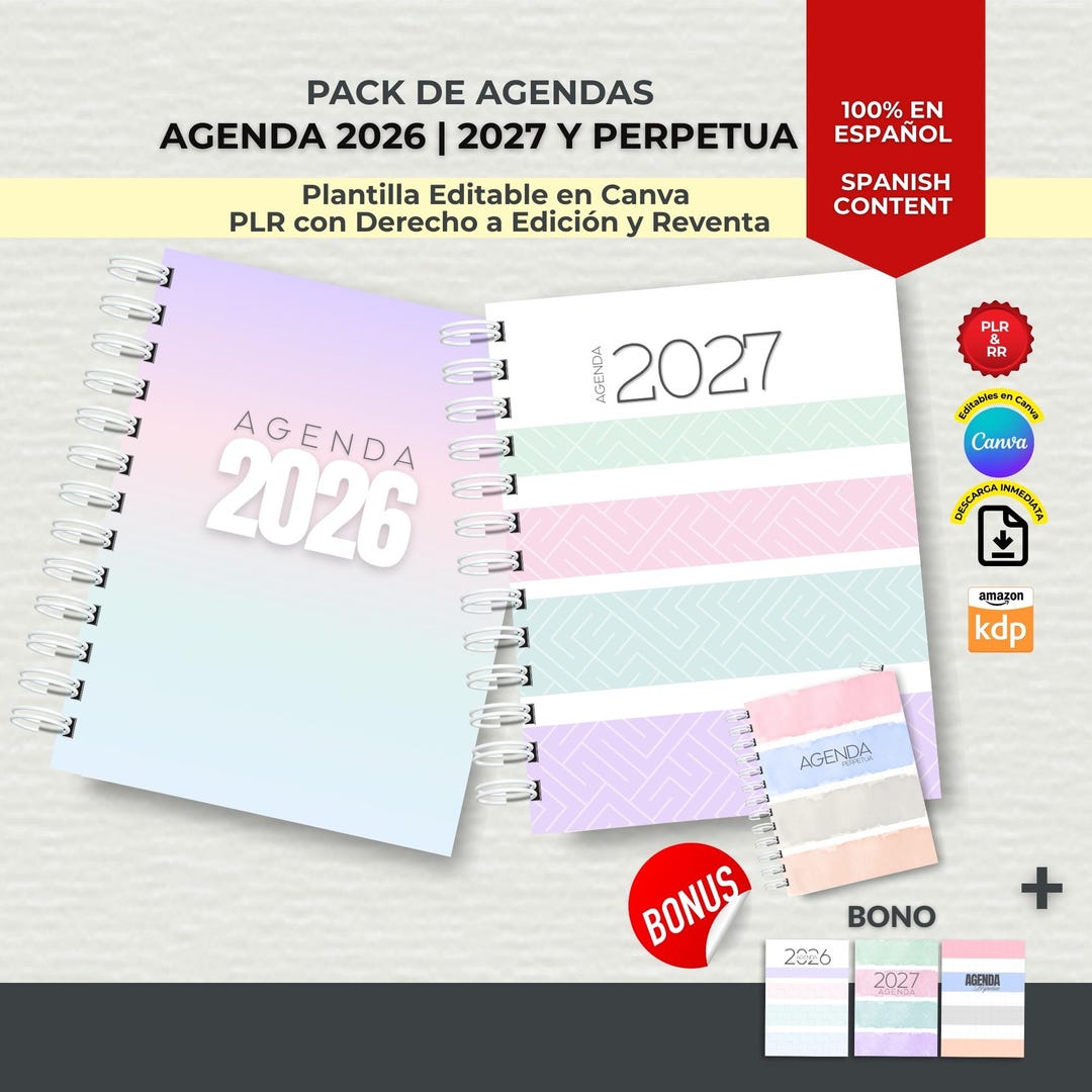 PLR 2026-2027 Planner Bundle in Spanish | Spanish Planner Bundle ...