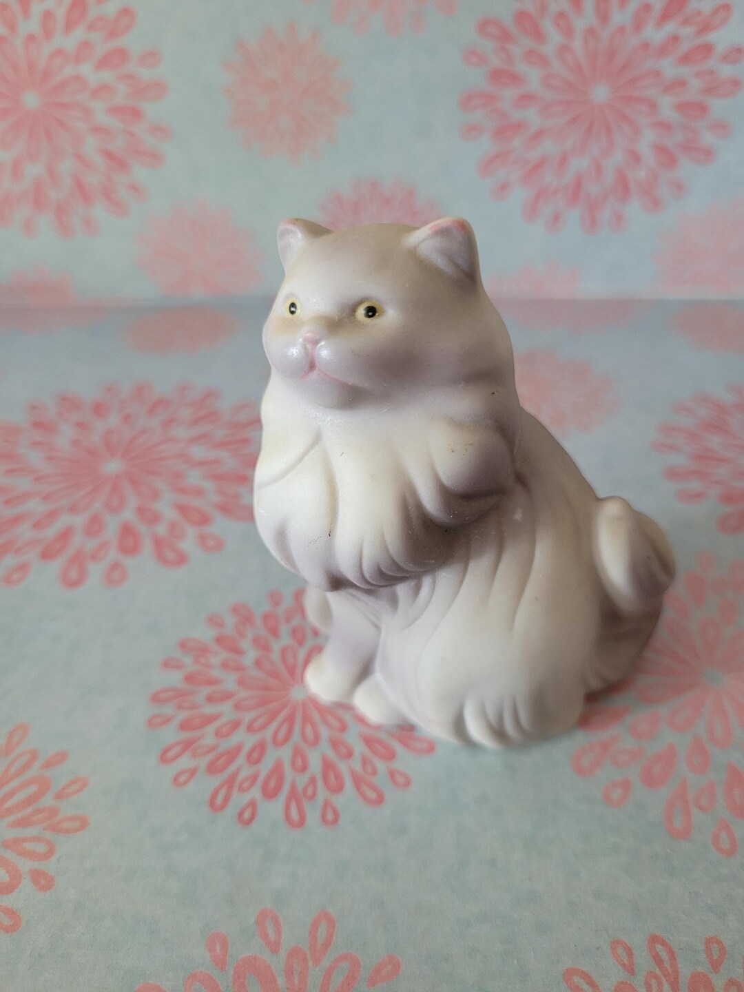 Vintage 1984 Avon White Gray Persian Cat Porcelain Figurine - Etsy
