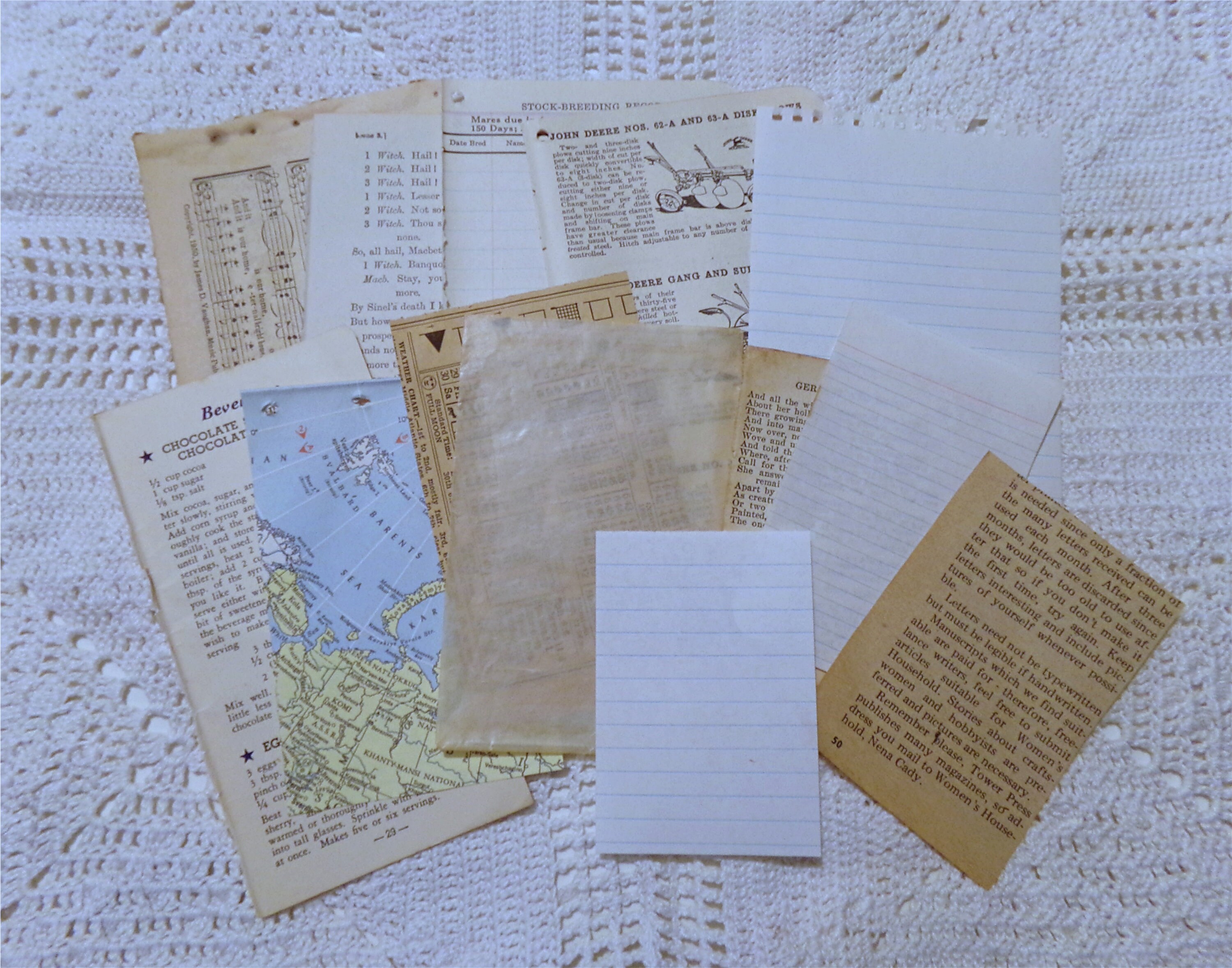 Mini Vintage Paper Pack20 Piecesdaily Planner - Etsy