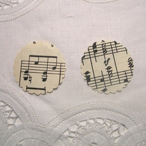 100 Vintage Music Notes Scalloped Punches 1.5 Die ...